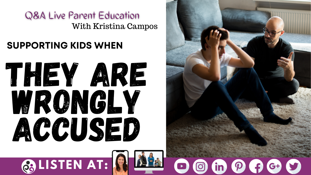 Supporting Children When They Are Wrongly Accused